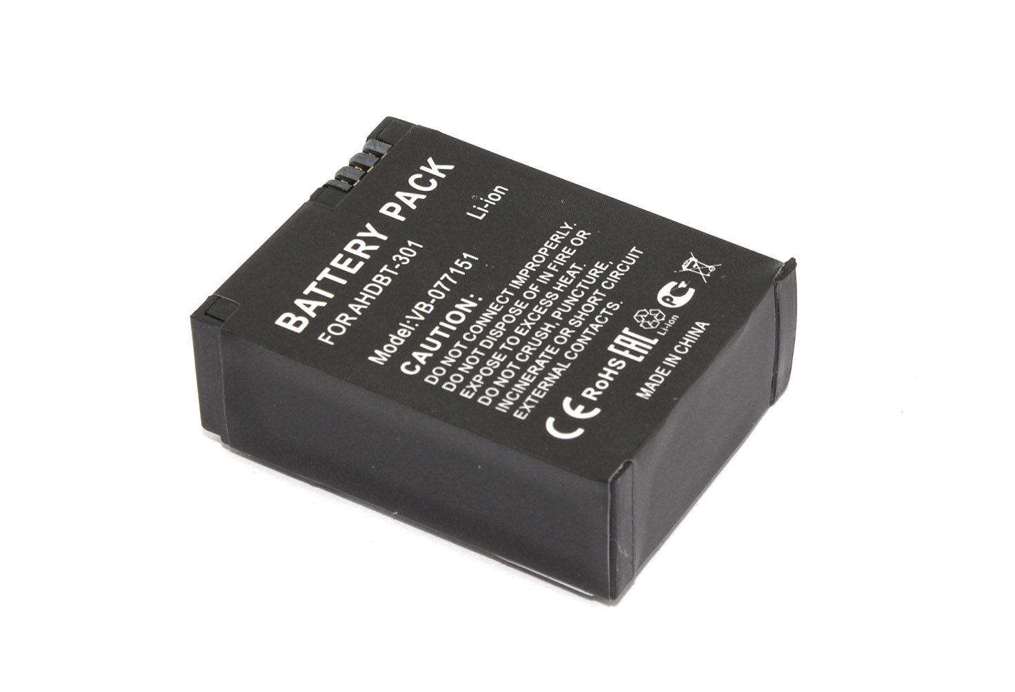Аккумулятор AHDBT-301 для камеры GoPro HD Hero 3 3.7V 1600mAh Li-ion