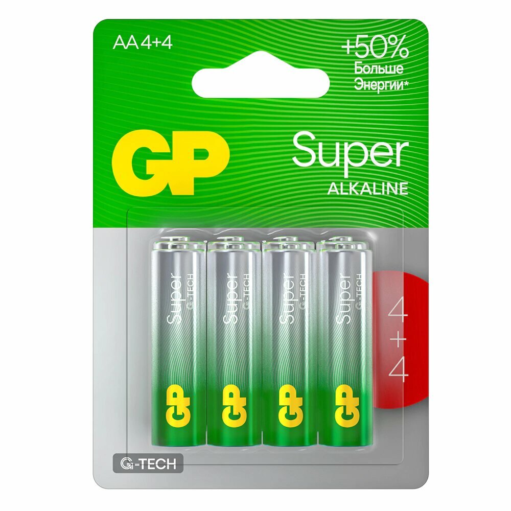 Батарейка GP Super LR06(АА) 8 шт