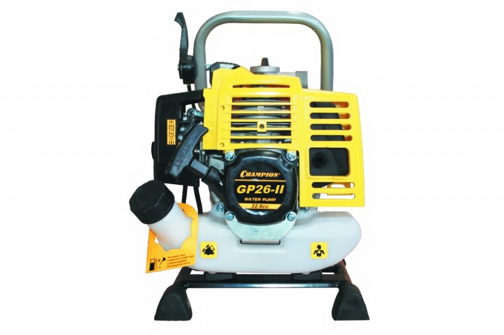 Мотопомпа CHAMPION GP26-II (130л/мин 8/30 1,22лс 7,2кг 1", легкий старт)