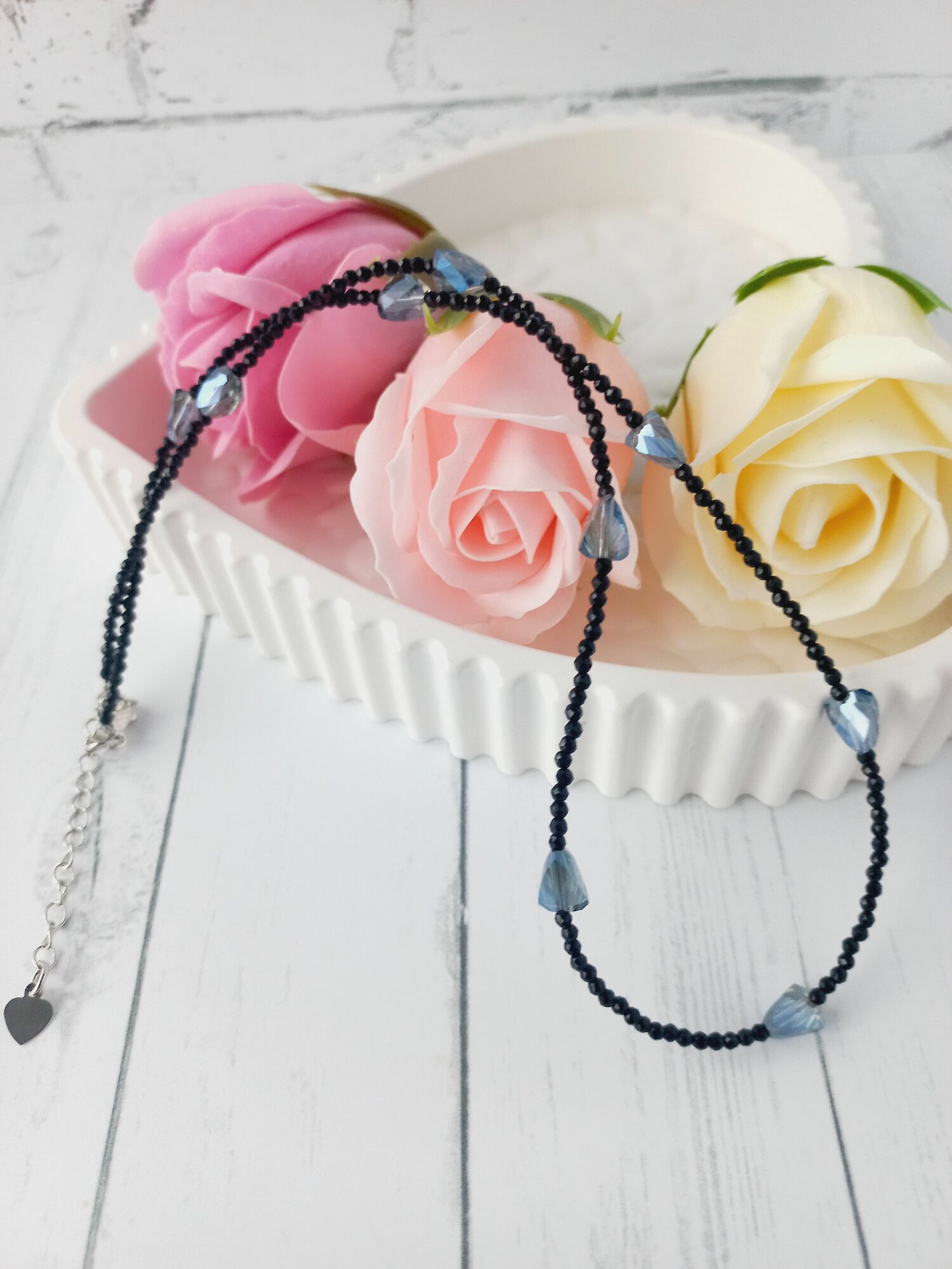 Чокер, шпинель, комплект