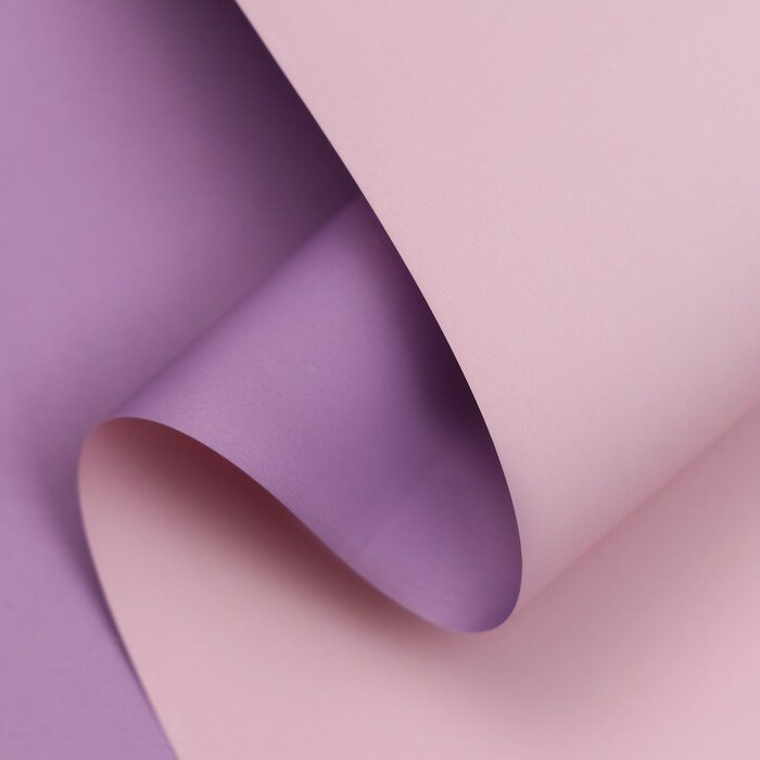 Упаковочная пленка матовая двухсторонняя 0,56*10м 65мкм ±1 см, пастельная серия,