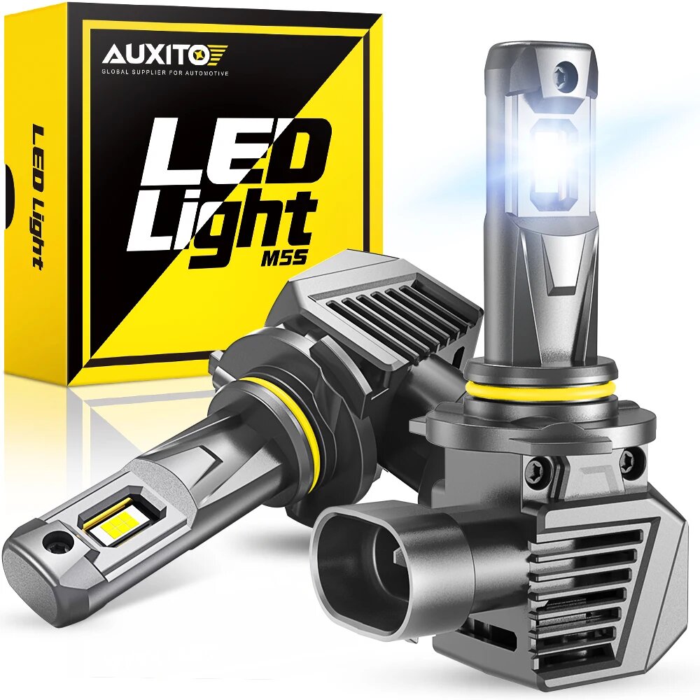 AUXITO 2 шт. Turbo LED 9005 HB3 Canbus Лампа для фар 120 Вт Сверхмощная 22000LM Супер белая 6500K 12 В Автомобильная лампа без ошибок