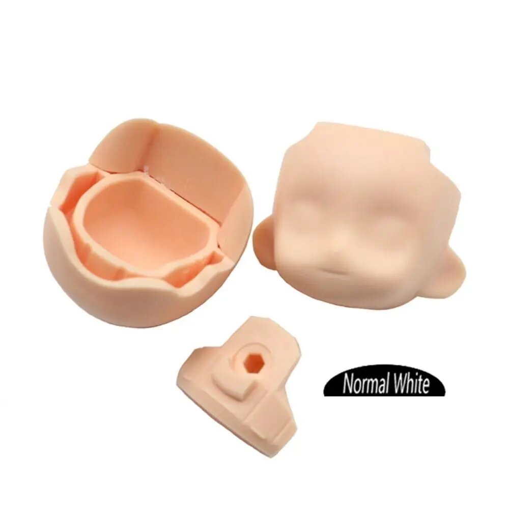 Голова куклы OB11 из резины Белый, Normal White