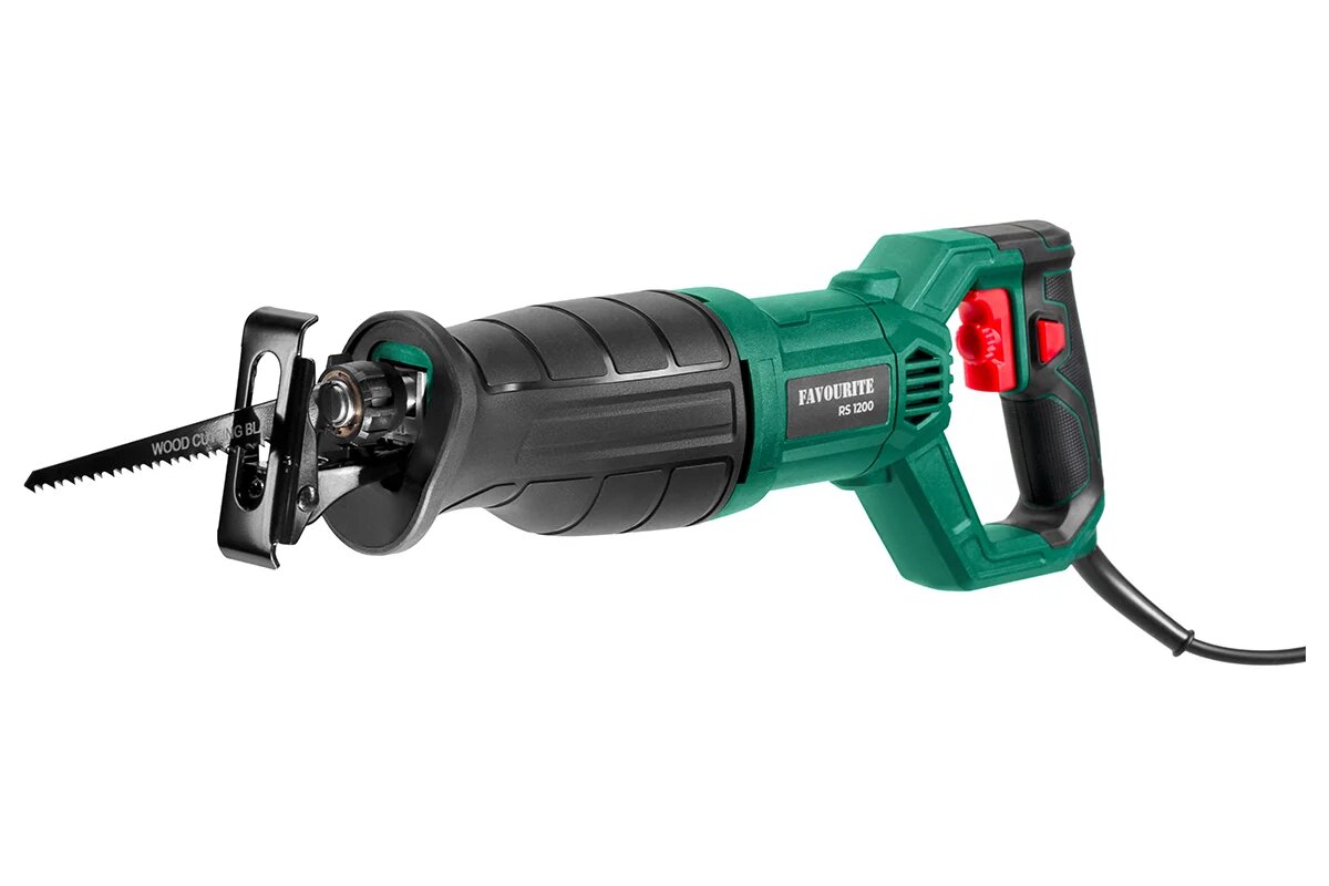 Сабельная пила FAVOURITE RS1200, 1200W, бесключевая смена оснастки, глубина пропила 150 мм