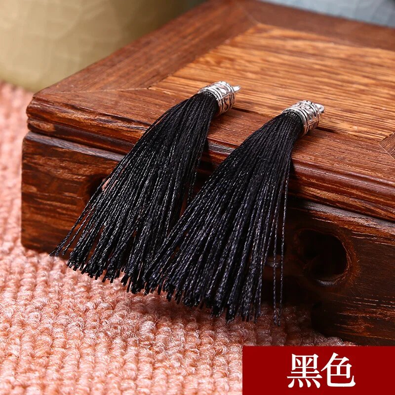 Черные кисточки для декора, 11-Black