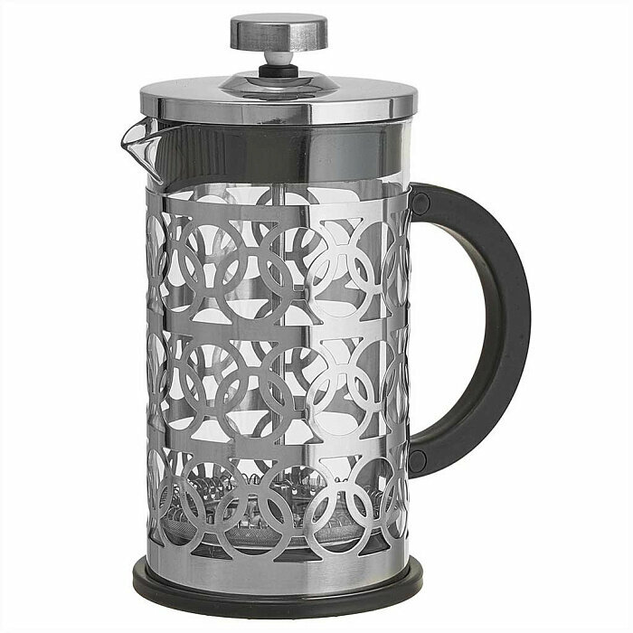 Френч-пресс Webber BE-3139, нержавеющая сталь, 600мл, серебристый, бакелитовая ручка