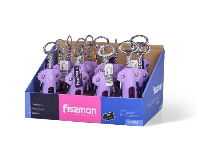 7306 FISSMAN Штопор 17см (нерж. сталь)