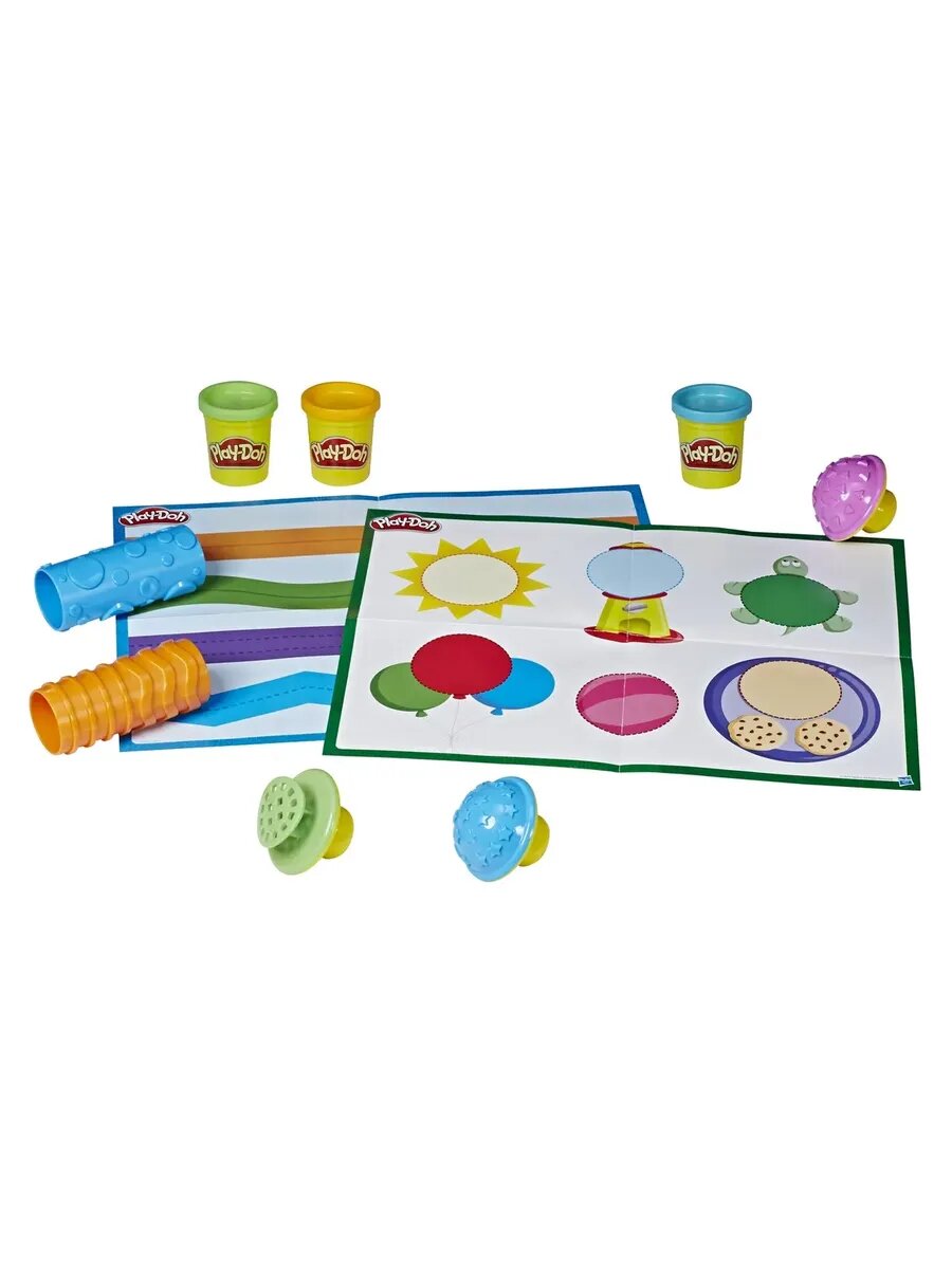 Игровой набор Play-Doh "Узоры и текстуры", для детей от 2 лет, для развития моторики