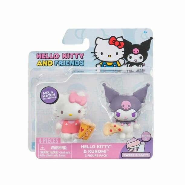 Игрушка Sanrio Sweet & Salty Hello Kitty & Kuromi Mini Figure 2-Packs