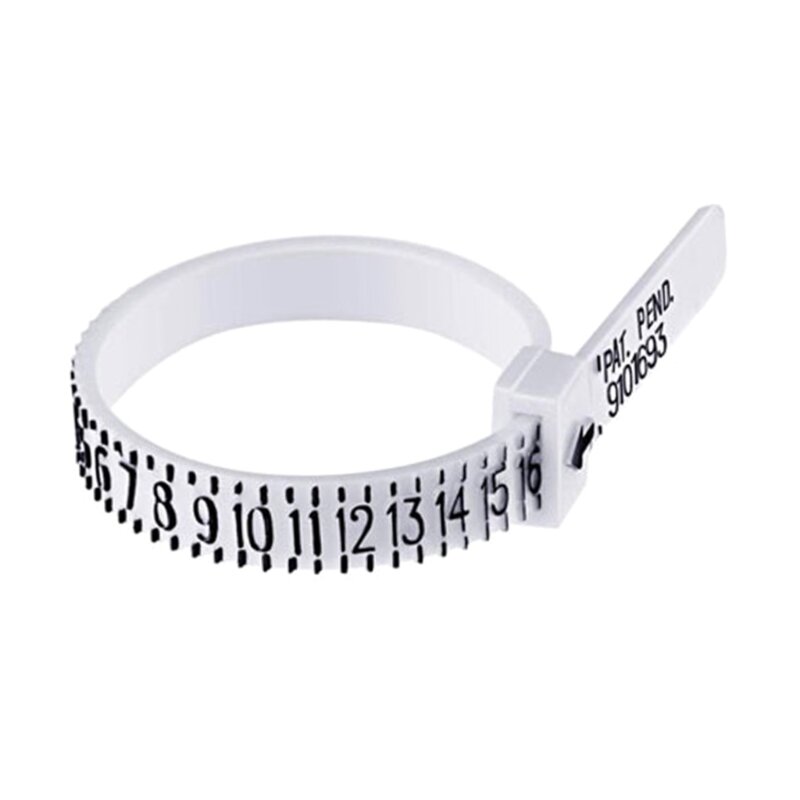 Ring Sizer Measuring Tool Plastic Ring Sizer Measuring Set Finger Measurer Tool