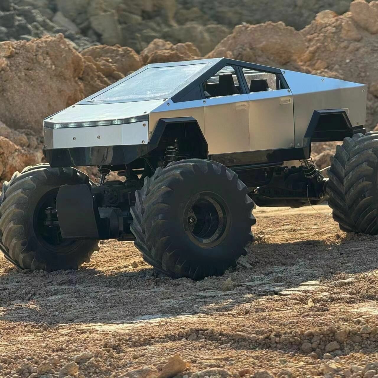 Tesla climbing off-road vehicle электрический автомобиль с дистанционным управлением Bigfoot 1:8 детская имитационная модель игрушечного автомобиля