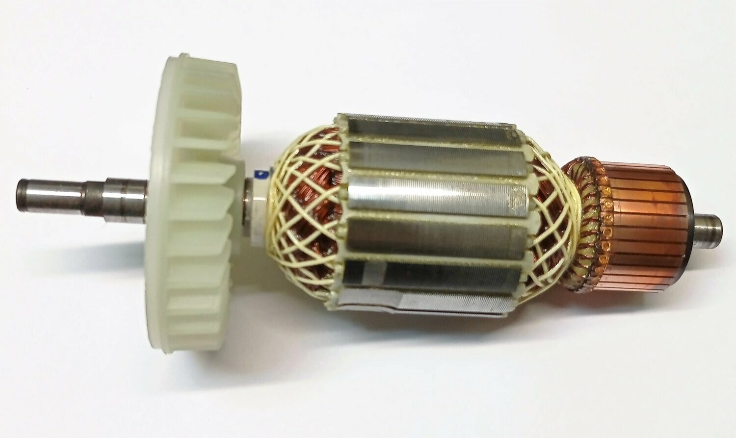 Якорь болгарки Калибр УШМ Makita 9067 Makita 9069 аналог 516773-0 ротор L=192мм Dобмотки=54мм Lобм=45мм Dвентилятор=80мм