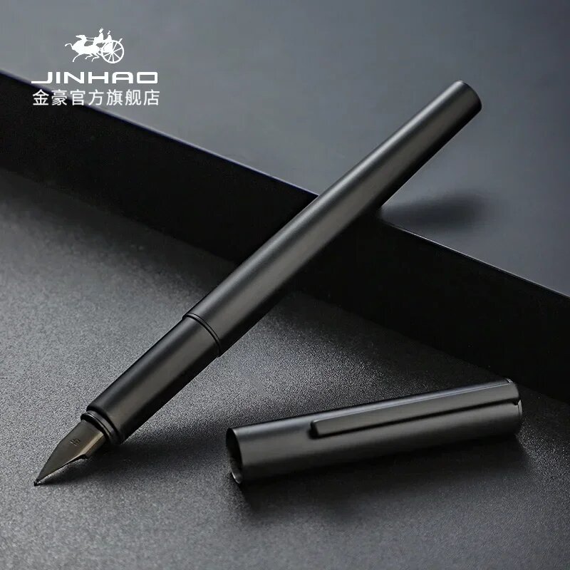 Перьевая ручка Jinhao 35 цельнометаллическая EF/F EF, Matte black