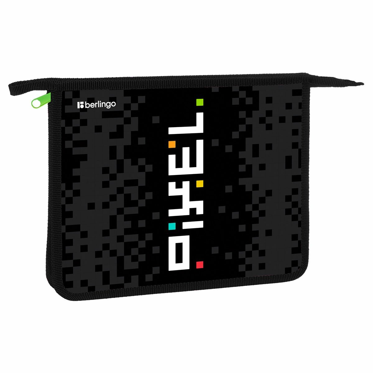 Папка для тетрадей 1 отделение, А5 Berlingo "Pixel style", 240x205x40мм, пластик, на молнии (BR-PP-A50410)