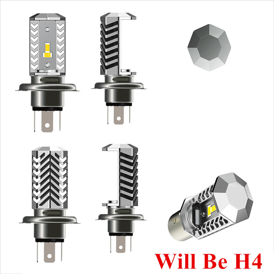 36W 3600Lm H4 9003 Hb2 Светодиодная фара для мотоцикла HID ближний/дальний свет 6500K высокой мощности