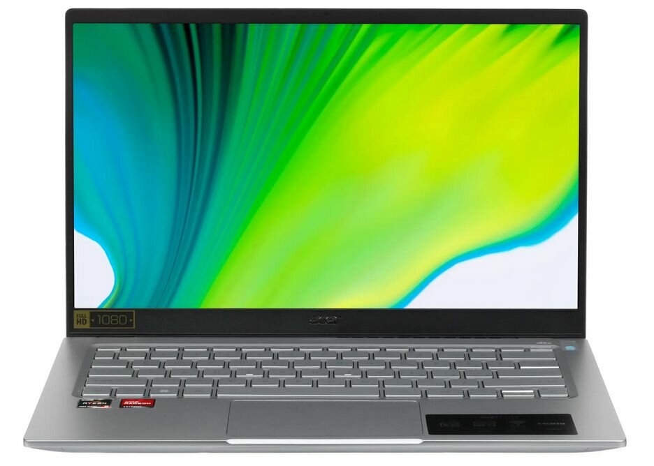14" Ноутбук Acer Swift Go 14 SFG14-41-R466 (NX. KG3CD.001) серебристый - 1920x1080, IPS, AMD Ryzen 5 7530U, ядра: 6 x 2 ГГц, 8 ГБ, SSD 512 ГБ, AMD Radeon Graphics, Windows 11 Home
