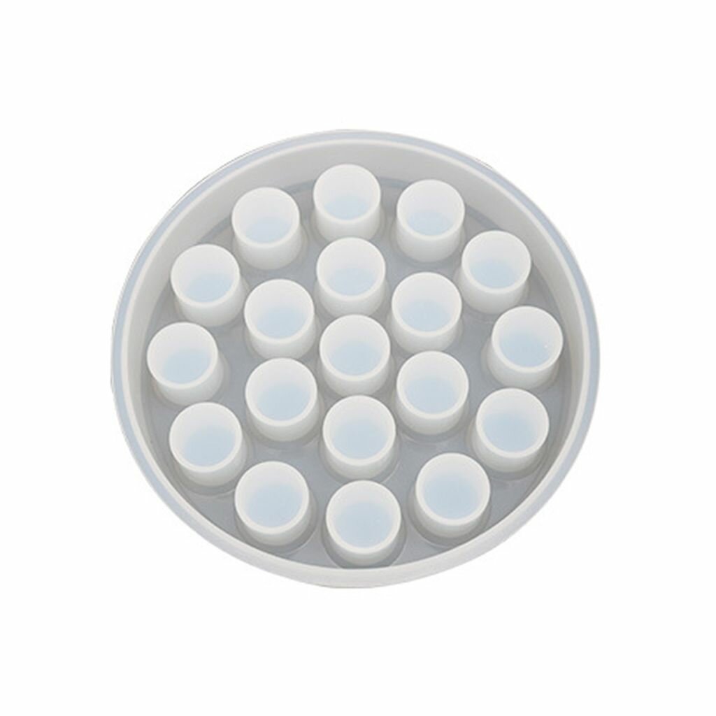 Коробка для хранения губной помады в форме из смолы-зеркало с 19 отверстиями-1