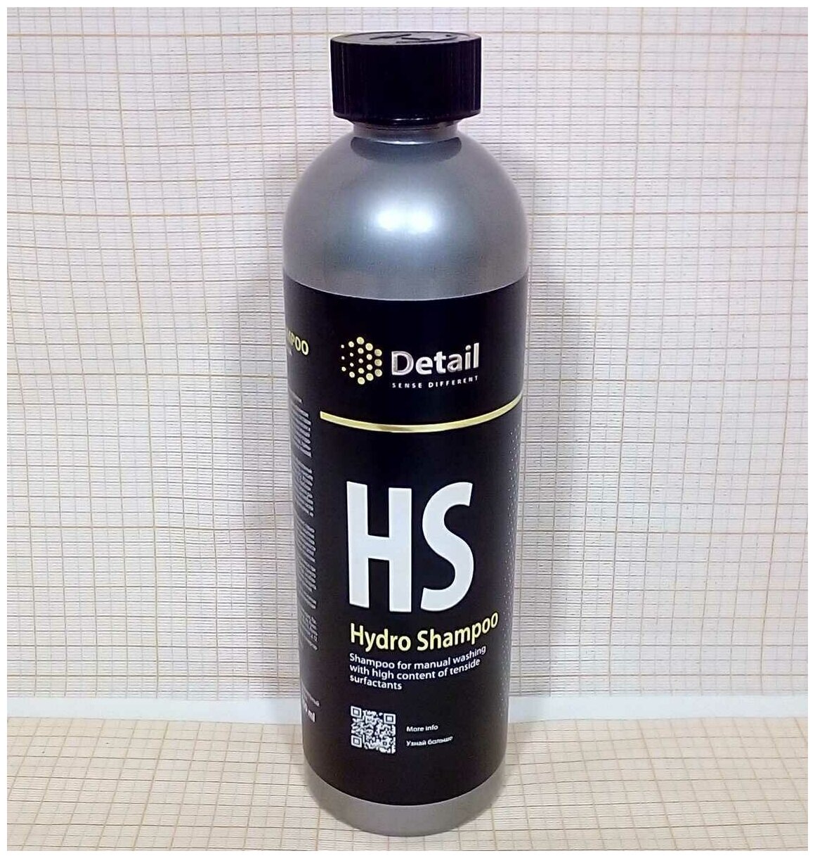 Автошампунь 500 мл DETAIL HYDRO SHAMPOO вторая фаза с гидрофобным эффектом DT-0115