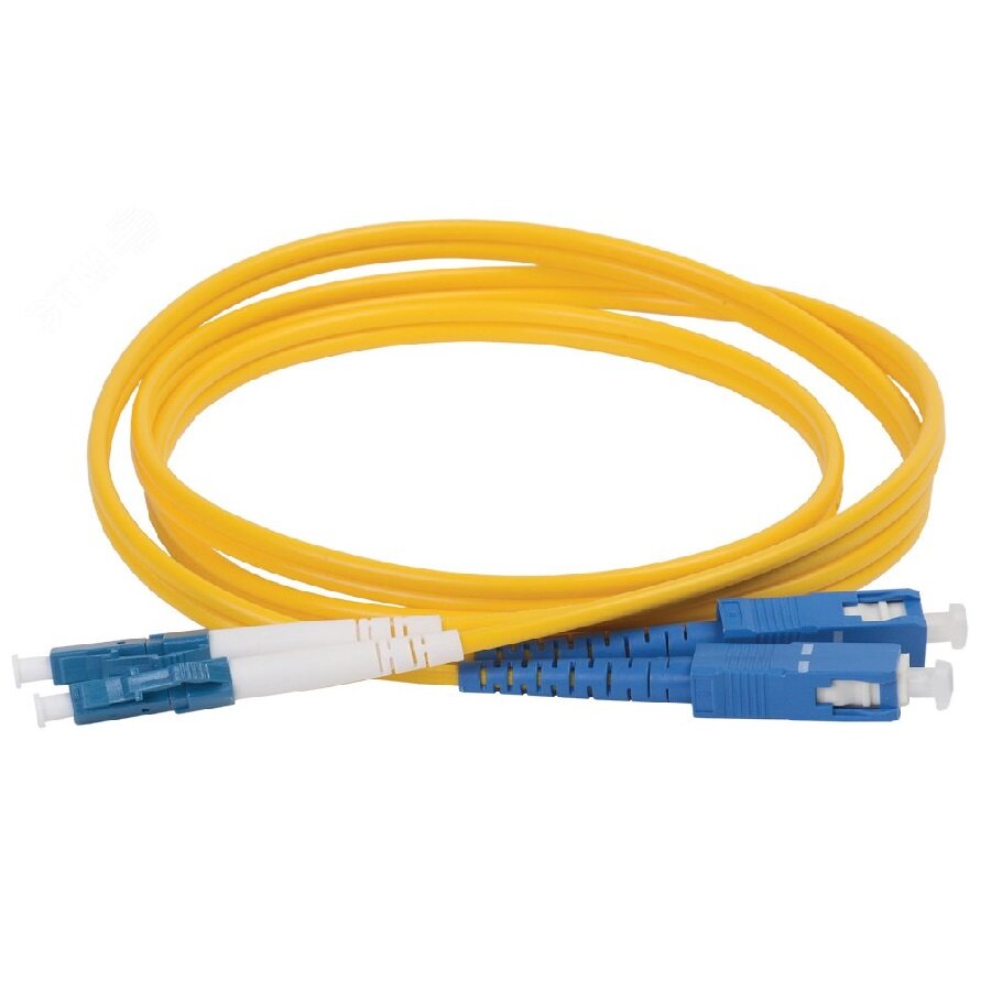 Патч-корд оптический дуплексный Eurolan 41F-S1-LC-LC-01, 1м