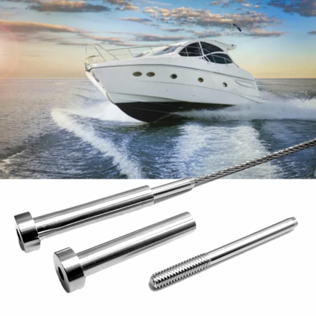 Аксессуары для лодок+Соединитель троса-гирлянда 3/16 +3/16 один конец подходит 5 мм