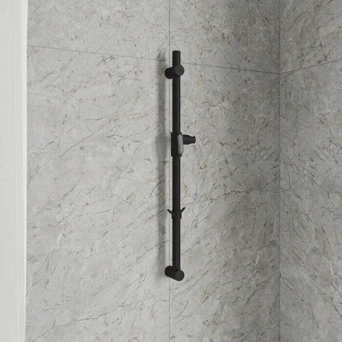 Стойка для душа Milardo Ideal Spa ILS70B0M17 черная матовая, нержавеющая сталь