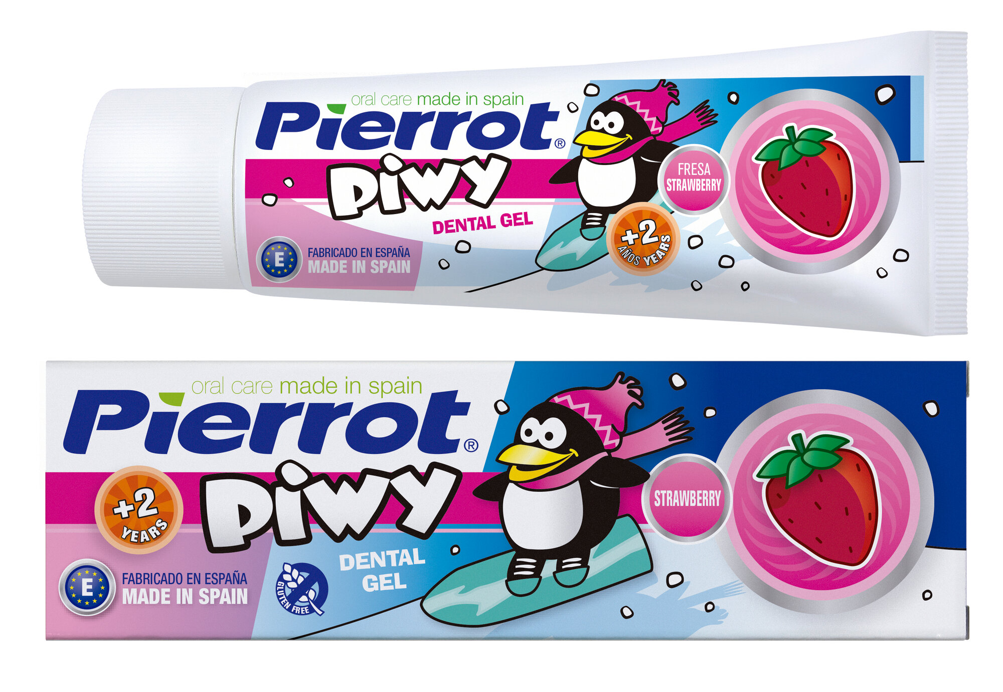 Зубная паста-гель для детей с клубникой Pierrot Piwy Strawberry Gel 75 мл