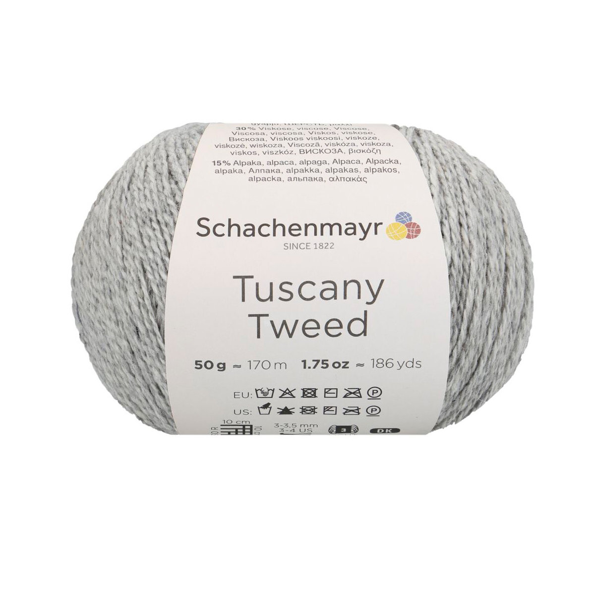 Tuscany Tweed /Таскани Твид/ пряжа Schachenmayr, MEZ, 9807002 (00090, silber (серебро), серый)
