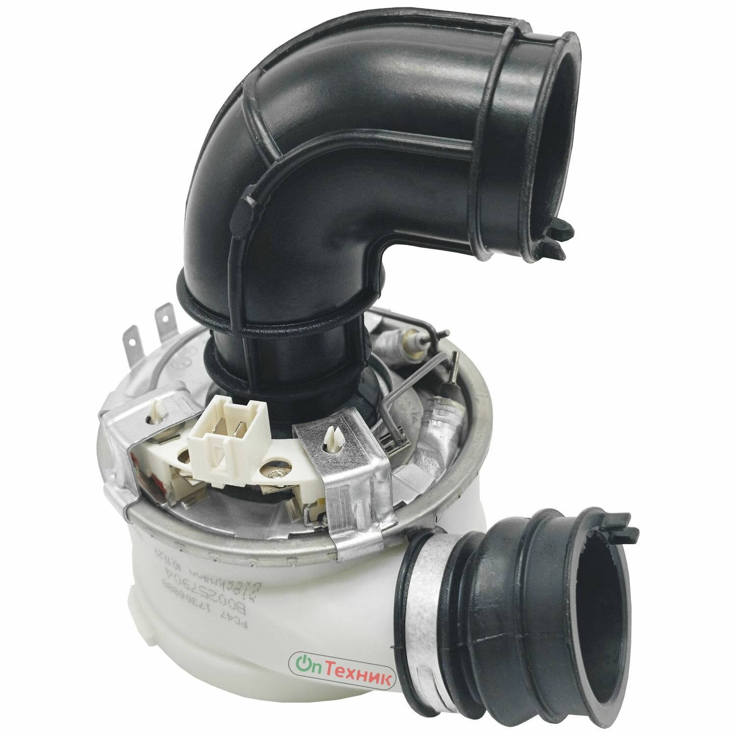 ТЭН с улиткой и уплотнителем в сборе для посудомоечной машины INDESIT ARISTON и т. д C00257904 257904 B00257904 WH012 HTR104ID HTR106ID