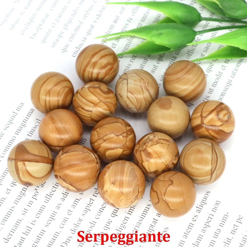 Бусины из оливкового дерева Serpeggiante, 20 шт.