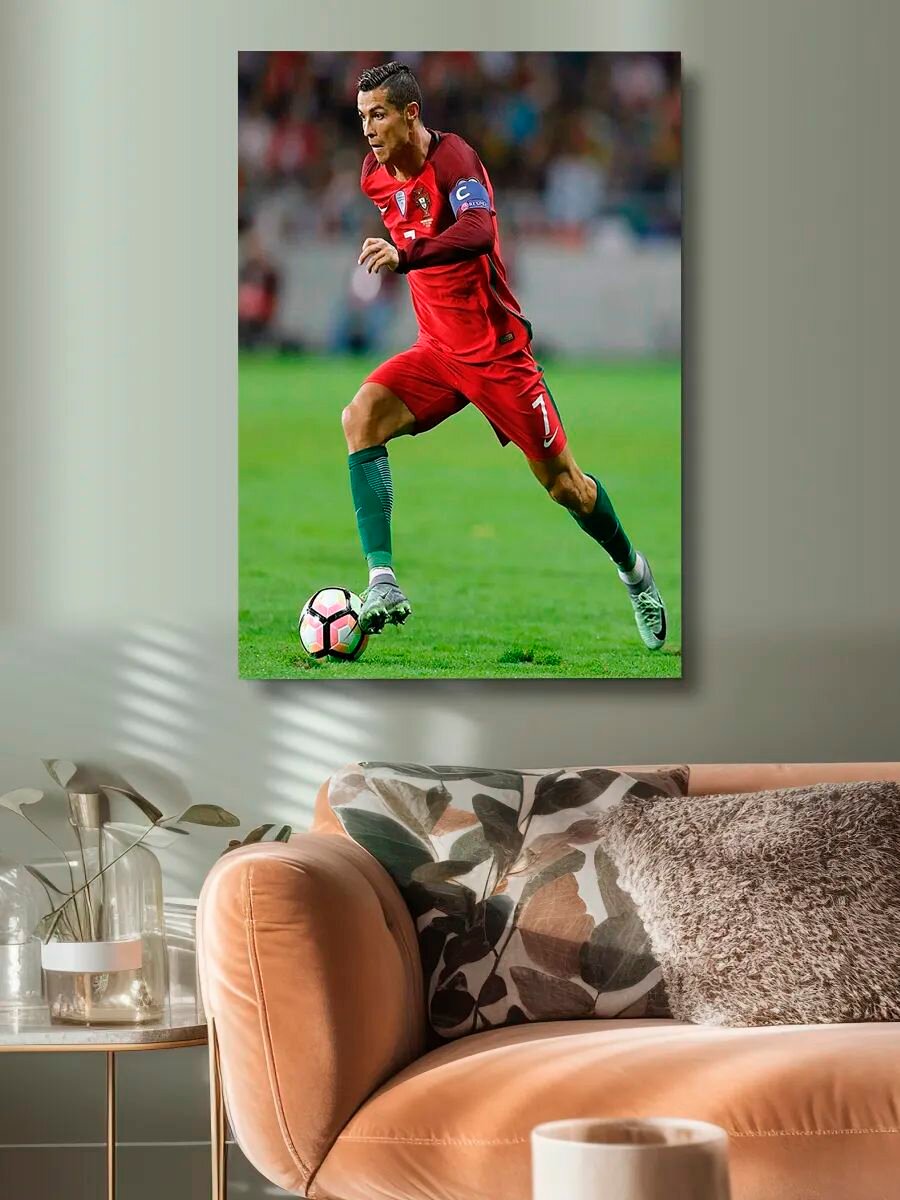 Картина "Криштиану Роналду", для интерьера 50х70см 1шт.