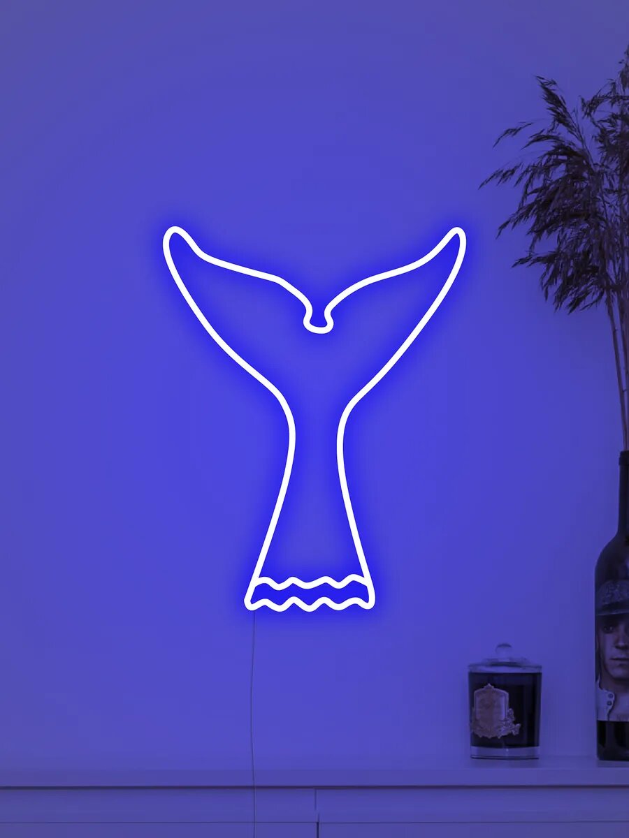 "Рыбий хвост" неоновая лампа, светильник