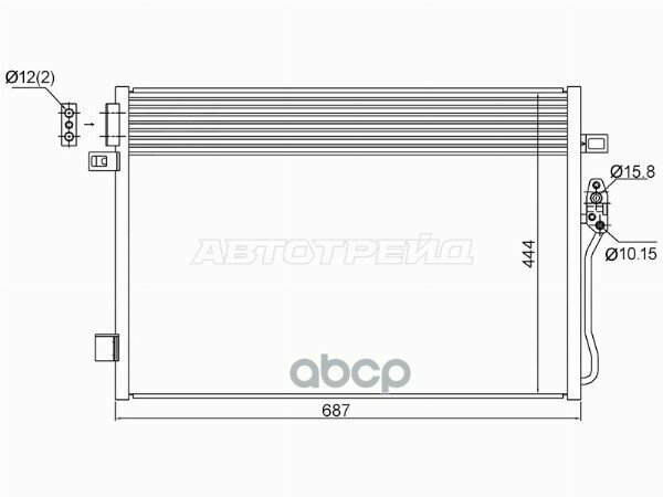 Радиатор кондиционера Dodge Journey 07-15 Sat арт. ST-CR57-394-A0