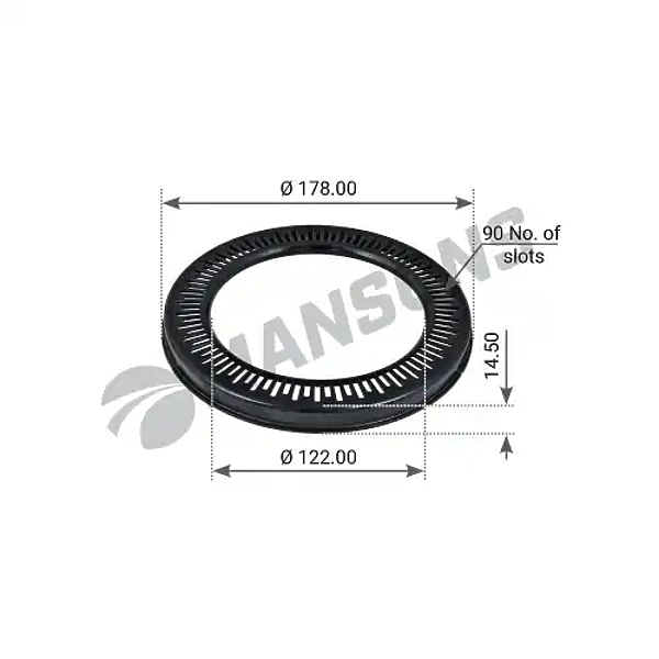 MANSONS 300.627 кольцо ступицы abs\ bpw