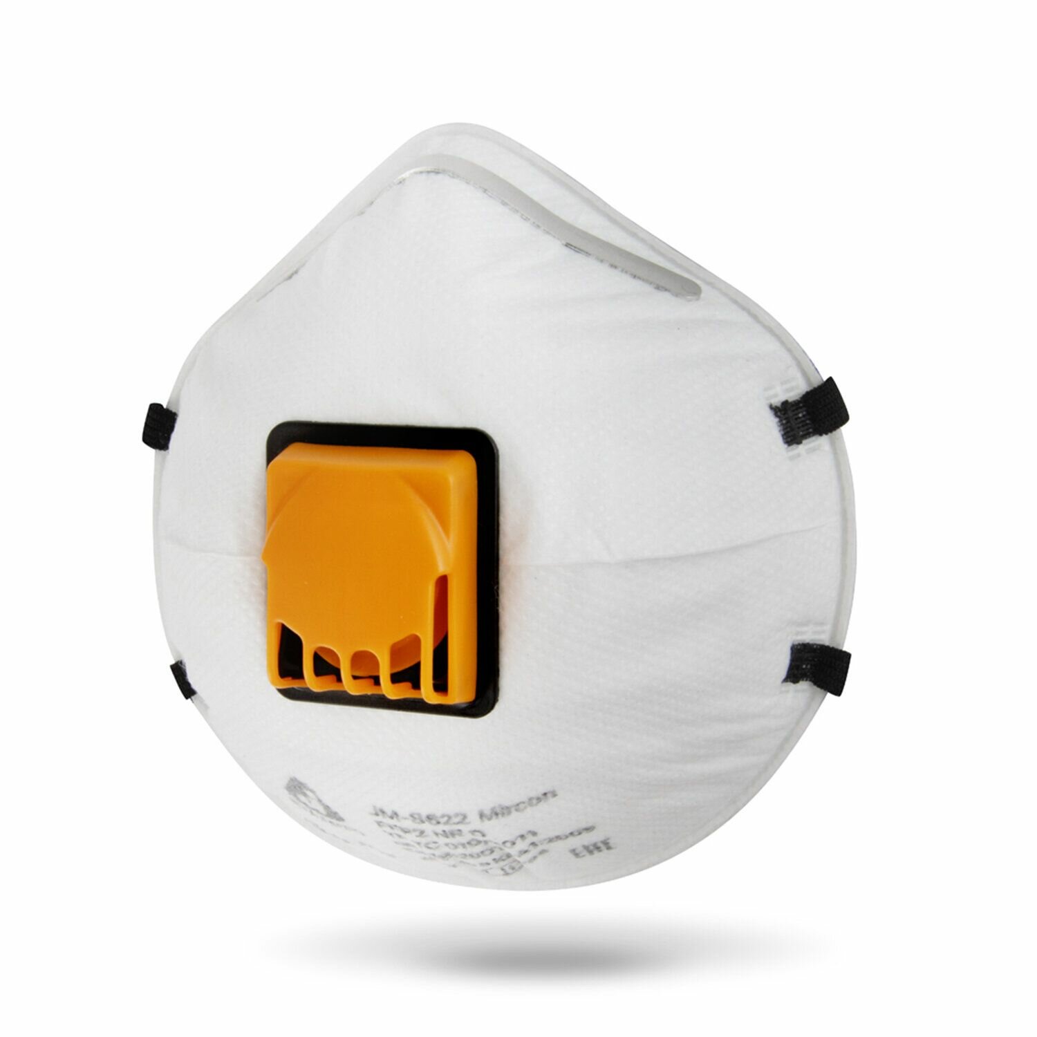 Респиратор с клапаном JETA SAFETY 10 штук, полумаска фильтрующая, формованный, FFP2, JM-8622