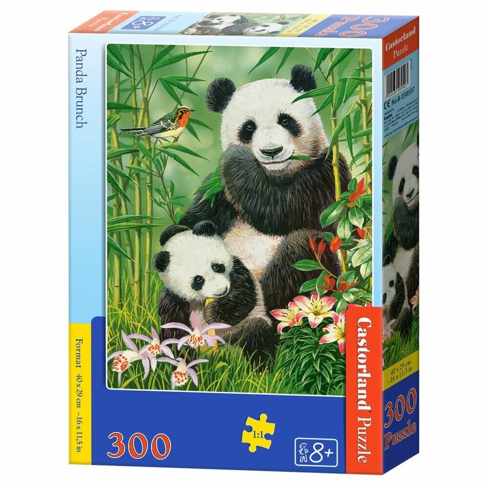 Пазл Castorland 300 элементов, "Завтрак панд" (В-030507)