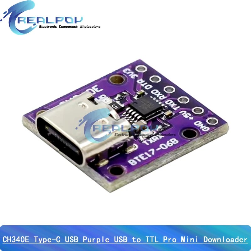 CH340E Type-C USB TTL Pro Mini Downloader