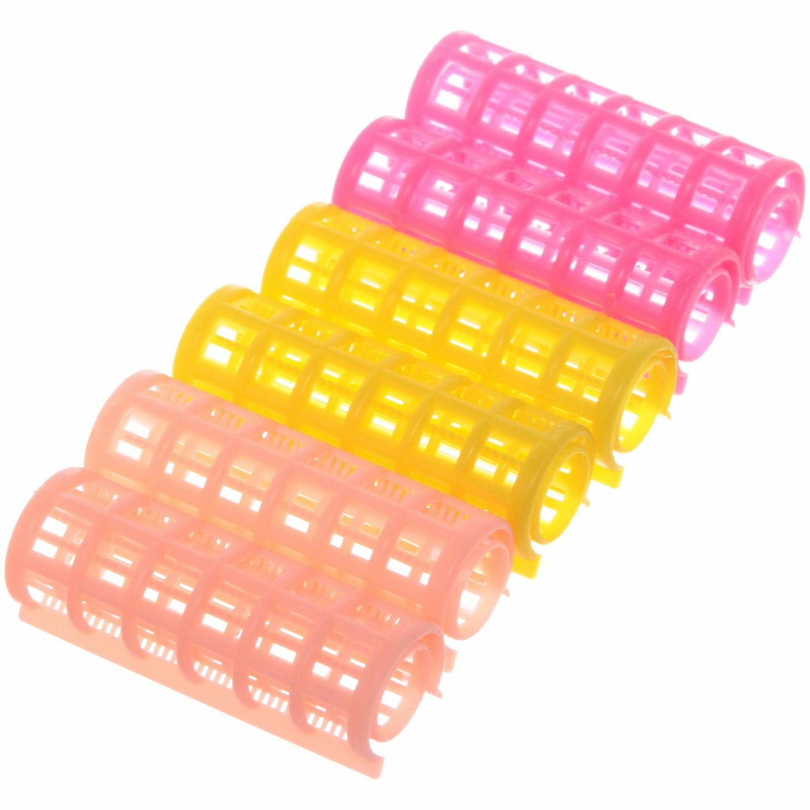 Бигуди КНР 6 шт с зажимом "Hair Style", цвет микс, 7 см, d 2 см