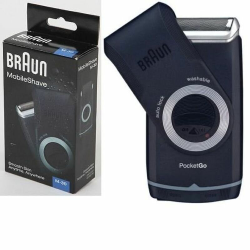 Braun Series M30 Мужская портативная электробритва для влажного и сухого использования