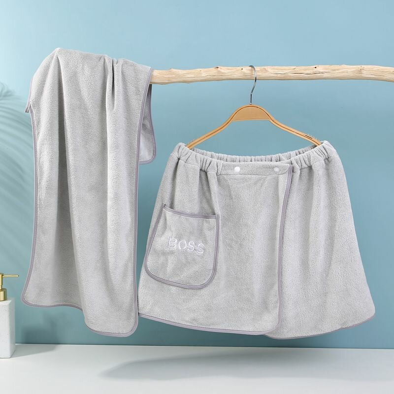 Мужская банная юбка из микрофибры с карманом для сауны и ванной удобство, комфорт и практичность