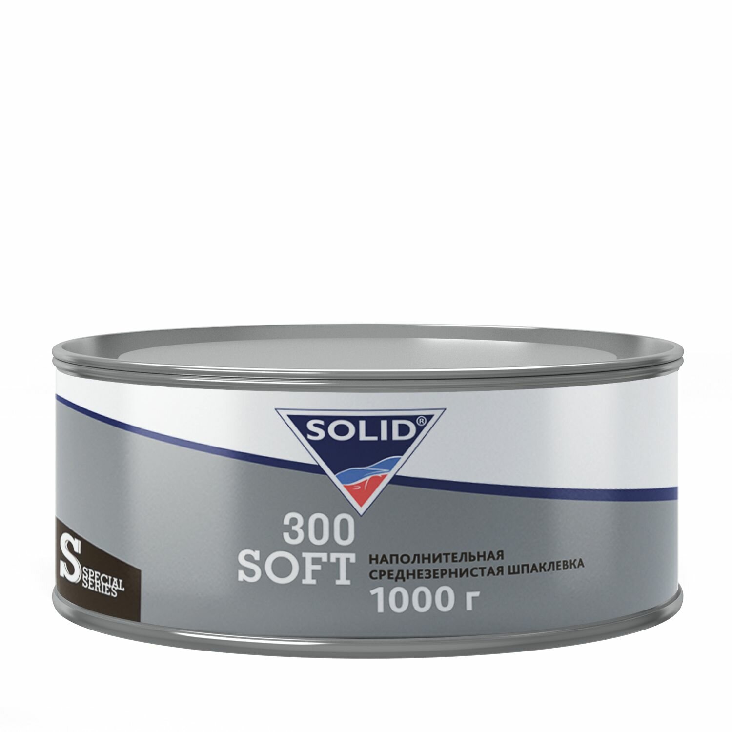 Автомобильная наполнительная среднезернистая шпатлевка SOLID 300 SOFT, 1 кг