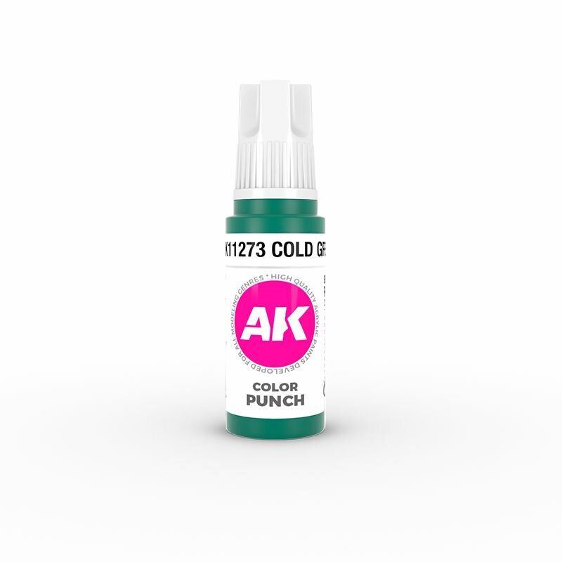 Акриловая краска AK Interactive - Color Punch: Cold Green (17мл)