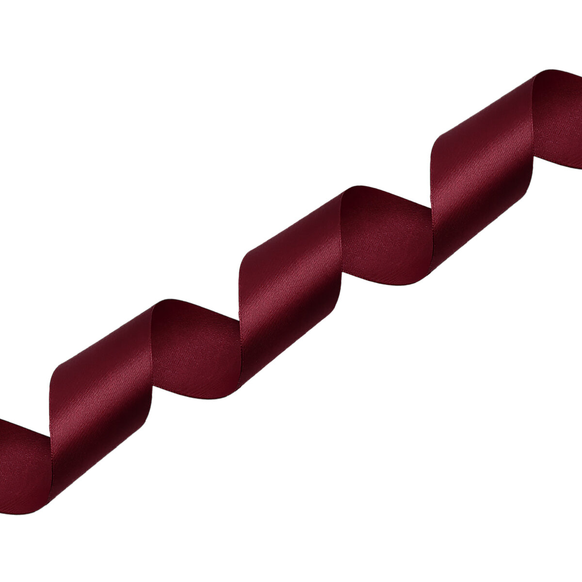 Лента атласная декоративная широкая Айрис, 5см*22,86м (030 тёмно-бордовый)