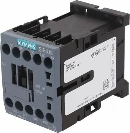 Контактор SIEMENS 3RH2122-1BB40 4-полюсный 24ВDC 10А NC x2 + NO x2 DIN на панель 1 шт