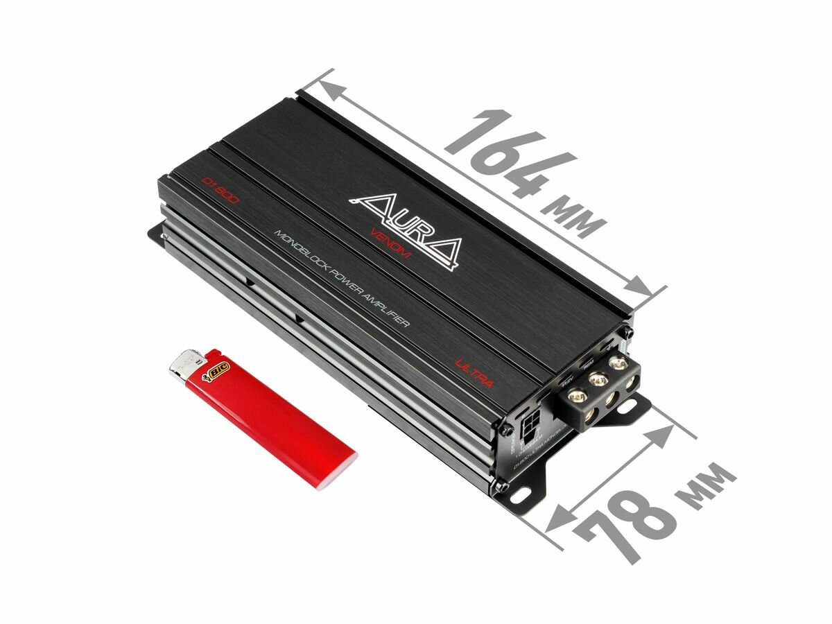 Одноканальный усилитель мощности AurA VENOM-D1.800 ULTRA