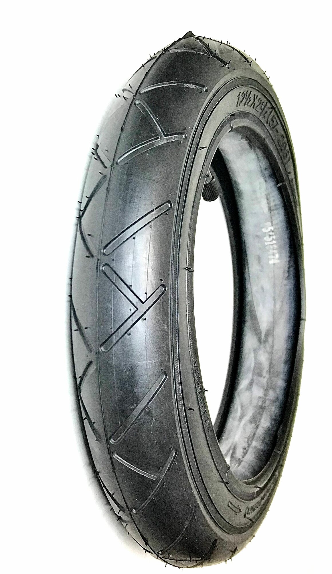 Покрышка ( 57-203 ) 12 1/2х2 1/4 с камерой прямой ниппель, гладкий протетор