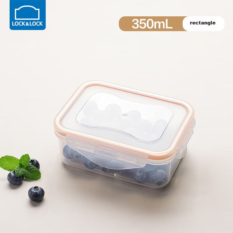 Lock & Lock Fruit Box, Portable Mini Food Storage Container, Small Plastic Lunch Box, Microwave-Safe, Children's Snack Box for Outdoor Use, Sealed Container