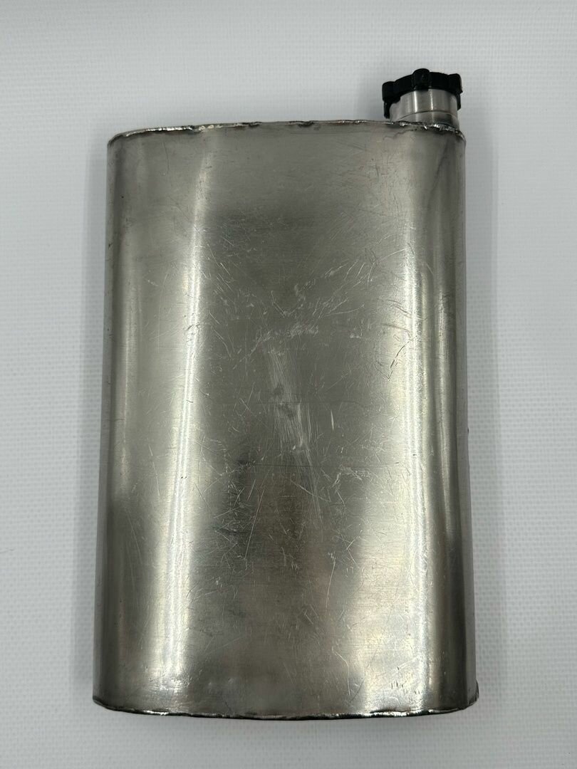 Бутылка винтажная - Фляжка Сталь 0.9л Высота 23 см Ширина 14 см Ручная Работа! Времён СССР