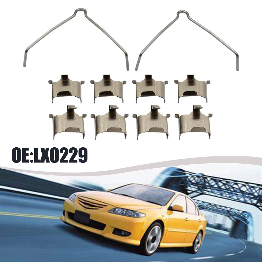 Комплект крепления задних тормозных колодок автомобиля, зажимы для прокладок, стопорное кольцо тормозных колодок для MAZDA 6 2002-2014, дисковые тормозные колодки KIT323, износная часть