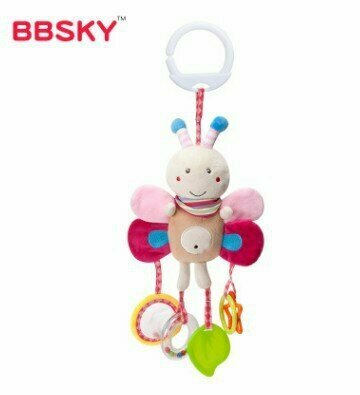 Колокольчики ветра BBSKY, для детской кровати, плюшевые, с мультяшными животными