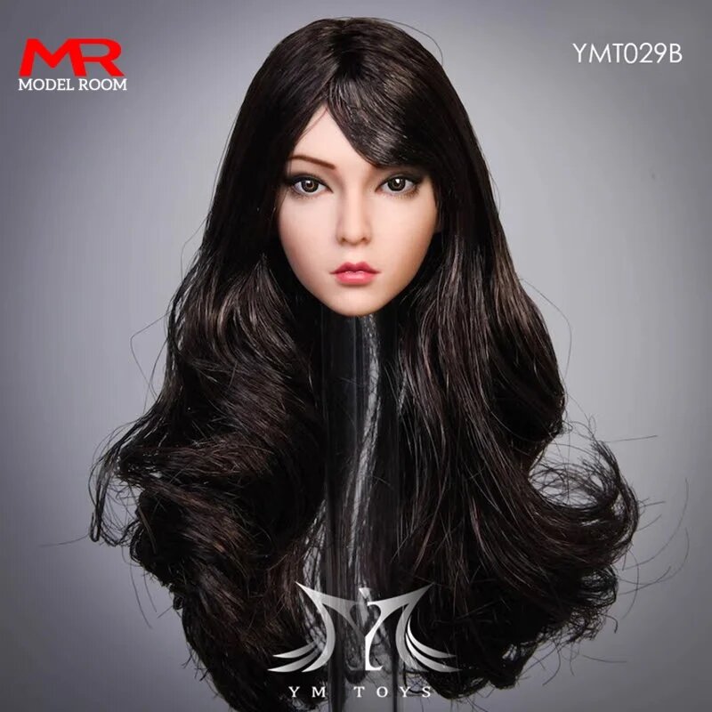 YMT029 1/6 голова розы, скульптура женской головы, модель с резьбой, подходит для 12 дюймов, фигурка солдата, загара, тело куклы